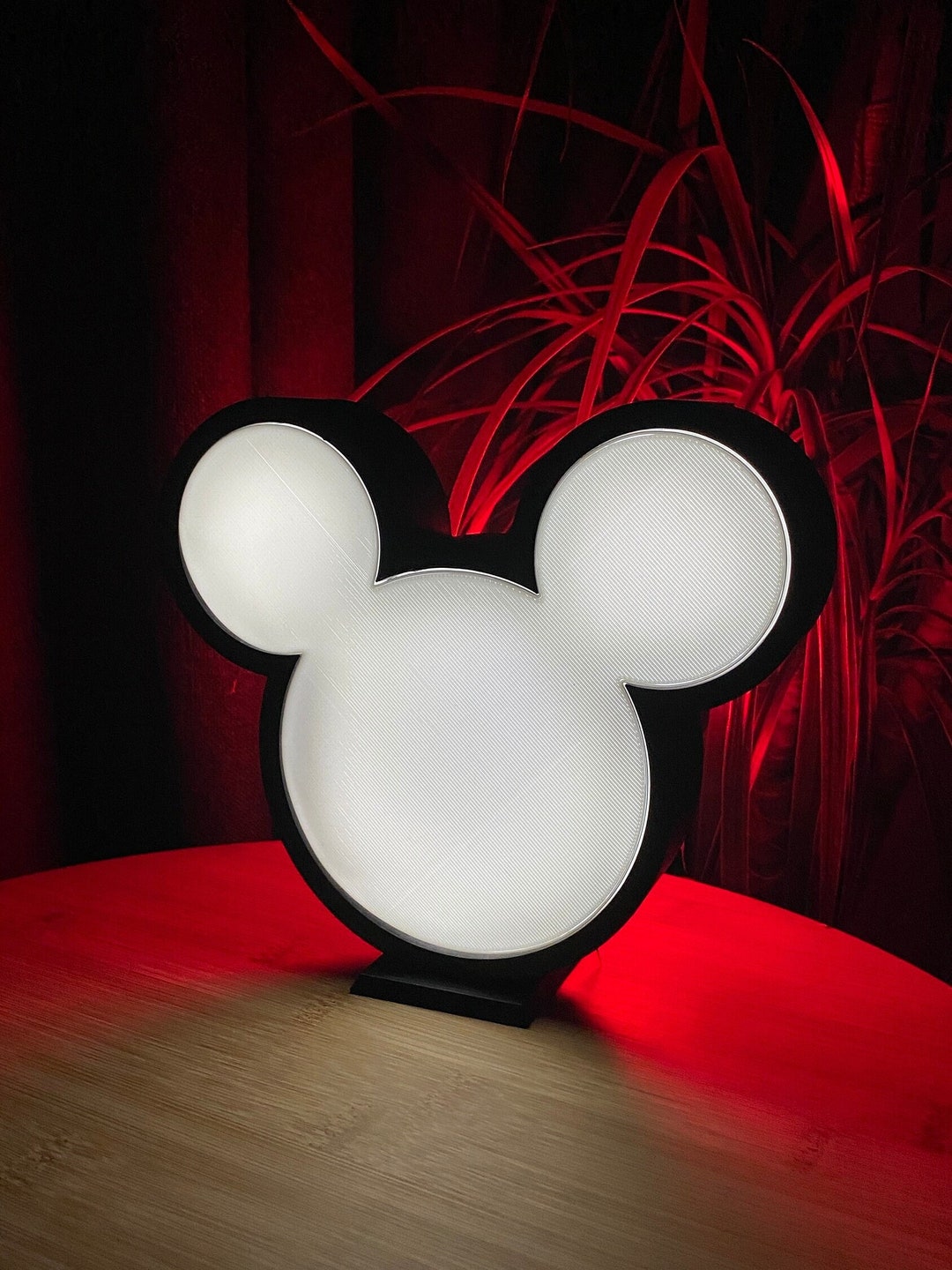 Mickey Mouse Lamp Customizable Mickey Night Light, Decorative Table ...