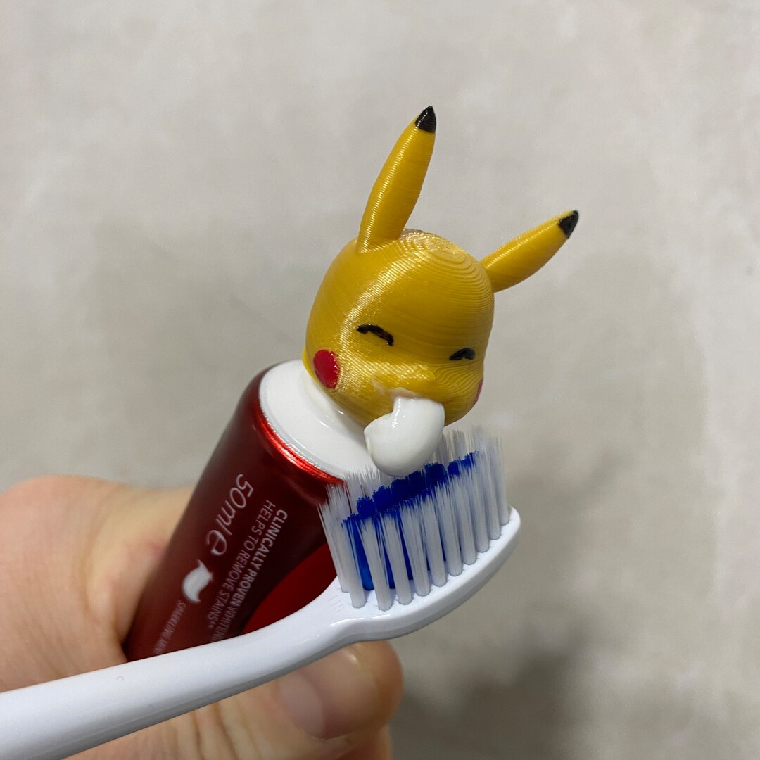 Pikachu Toothpaste Cover Gift for Kids, Fun Bathroom Accessory, 3D ...