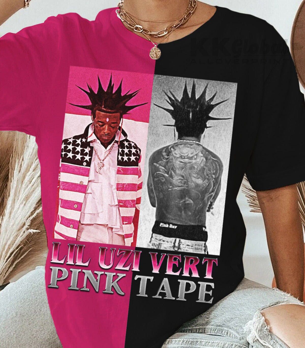 Lil Uzi Vert Split Shirt Y2K 90s Merch Vintage Pink Tape - Etsy Canada