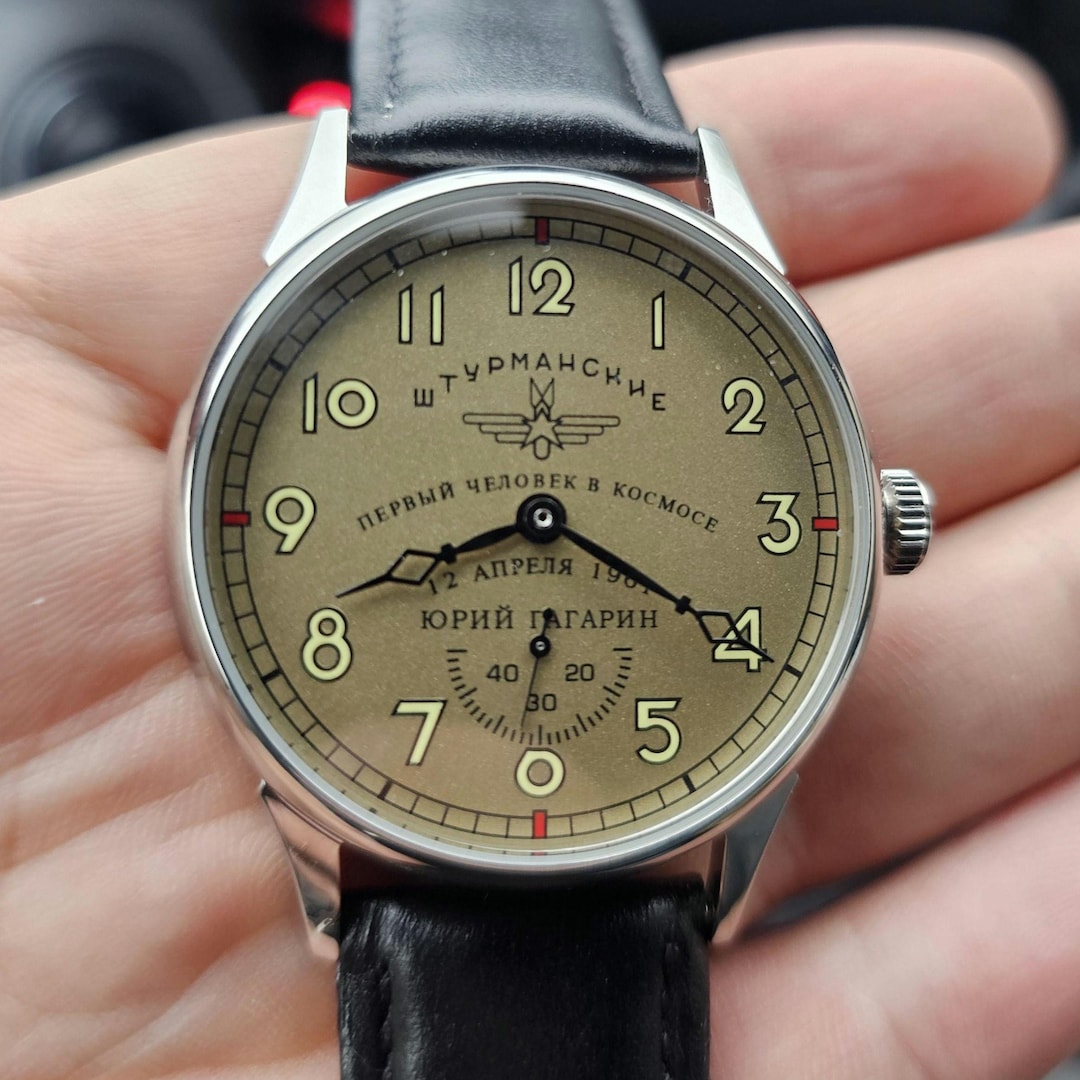 Pobeda Shturmanskie, Vintage Military Watch Movement Pobeda ZIM, Field ...