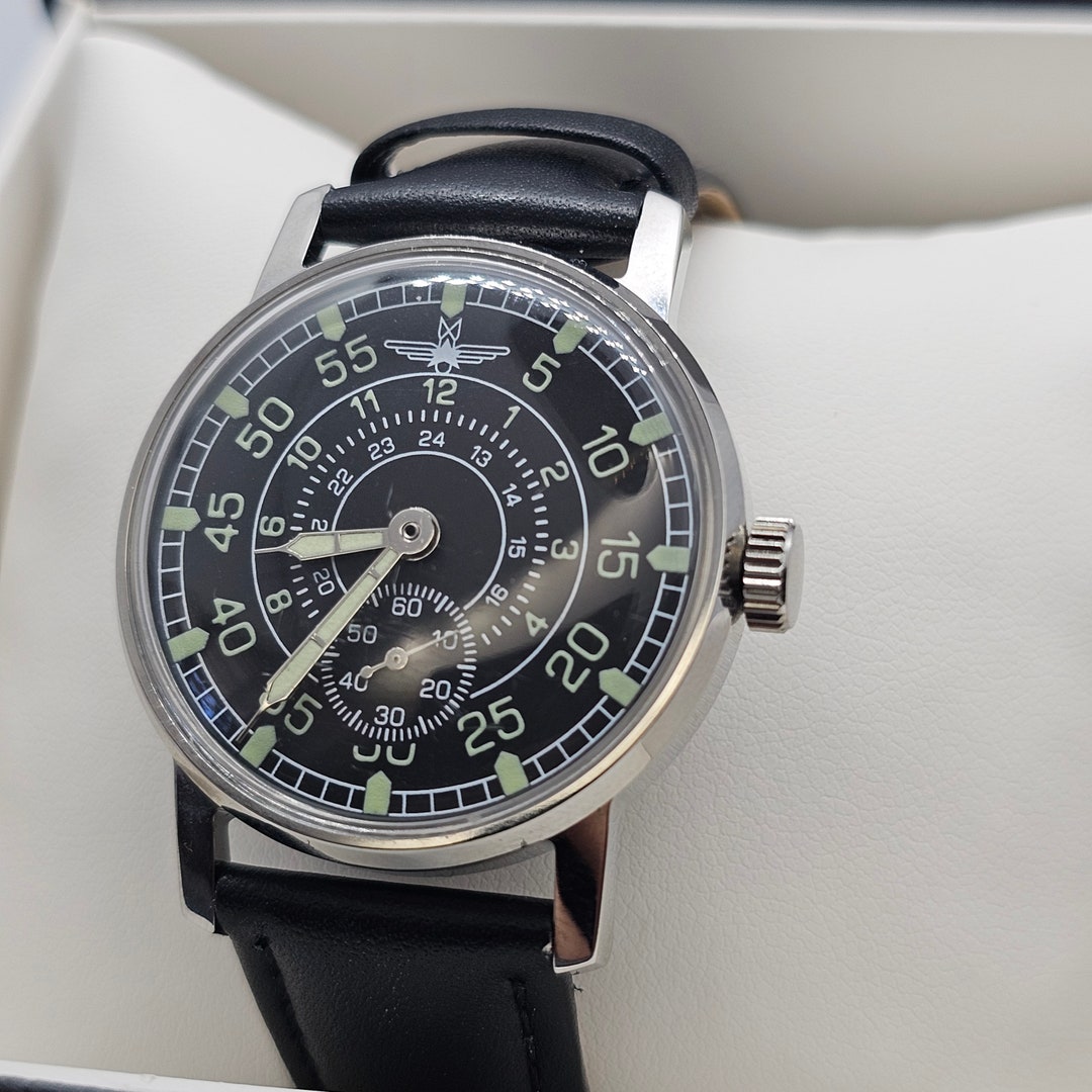 Mens Vintage Zim Aviation Watch: Mechanical Pilot Watch - Etsy