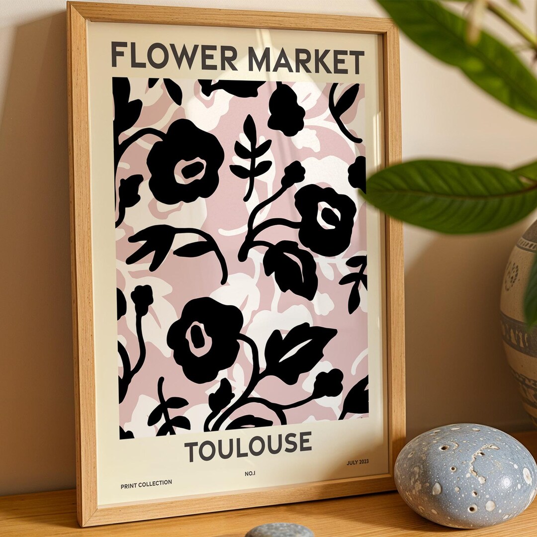 Flower Market, Set of 6, Occitanie Region, Toulouse, Montpellier, Nîmes ...