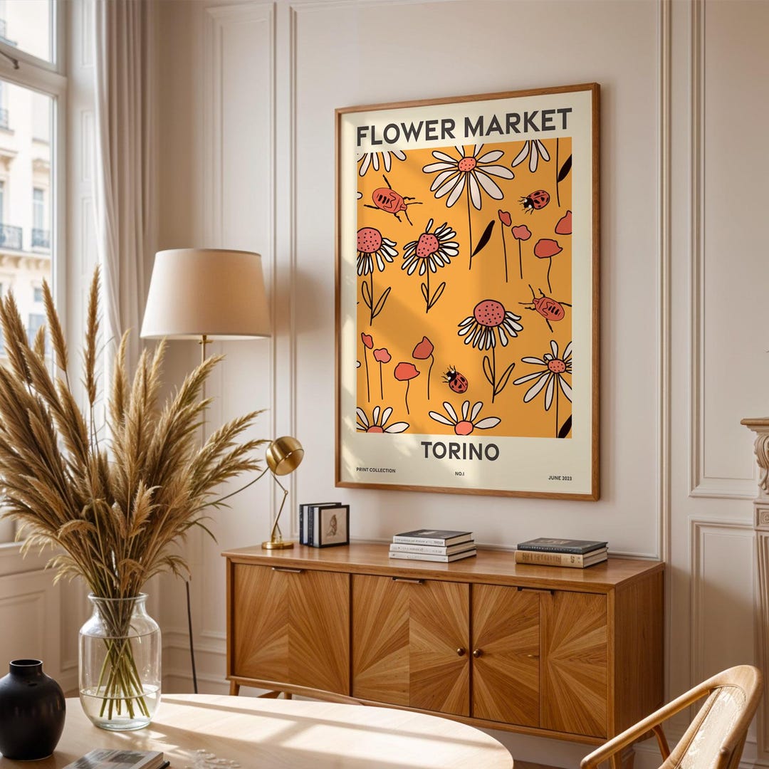 Flower Market, Set of 6, Piedmont, Torino, Novara, Alessandria, Asti ...