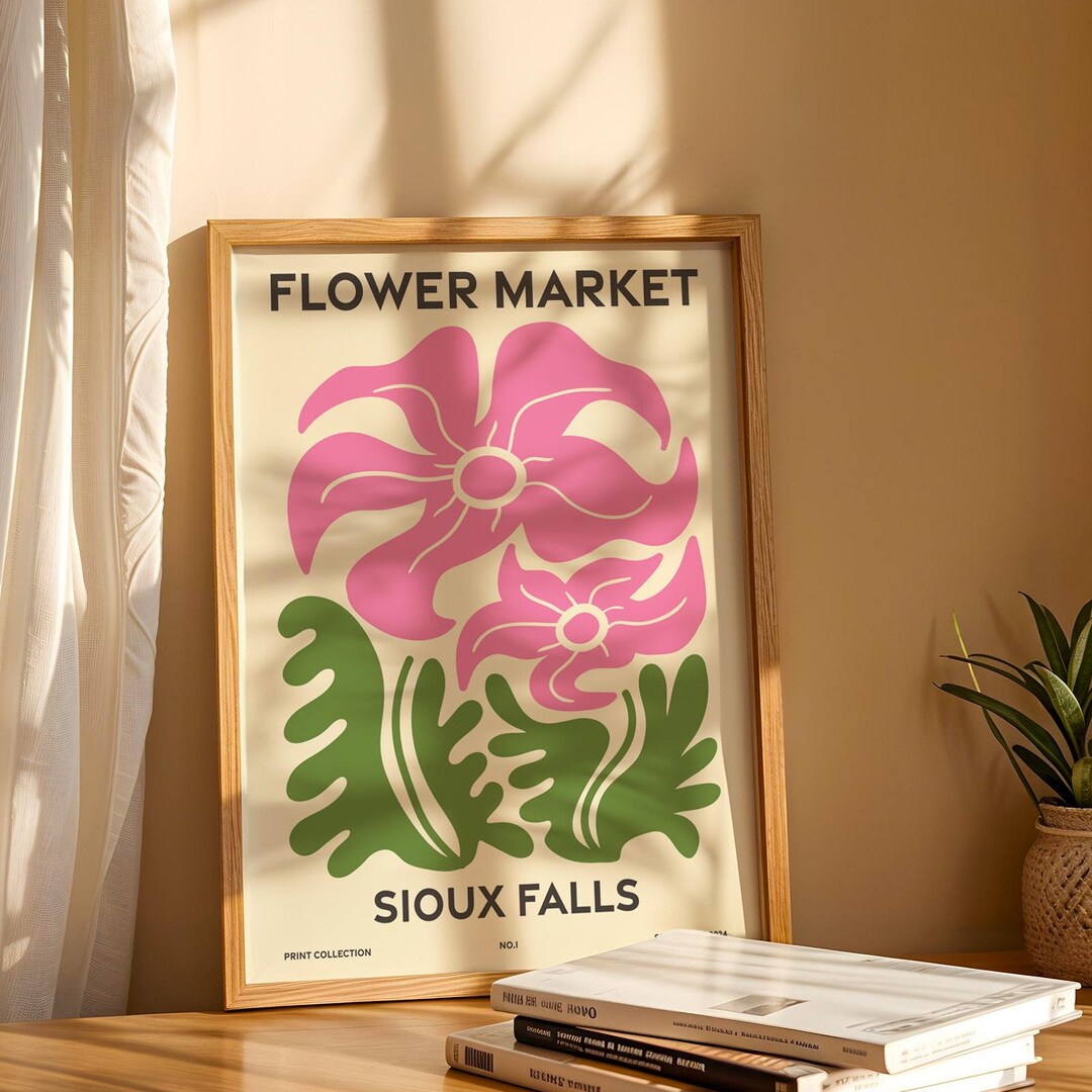 Flower Market, Set of 6, South Dakota, Sioux Falls, Rapid City ...