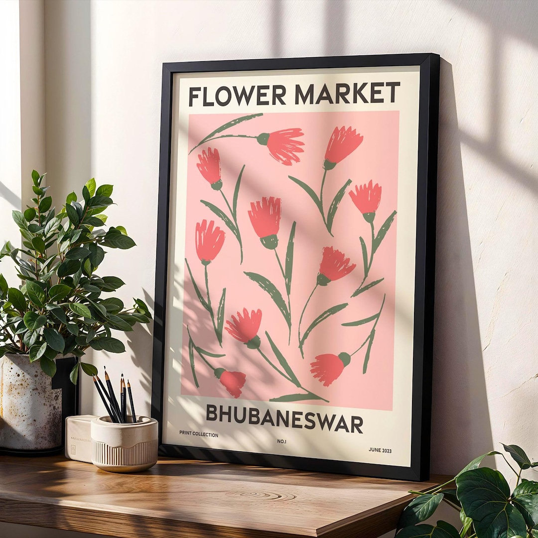 Flower Market, Set of 6, Odisha, Bhubaneswar, Cuttack, Rourkela ...