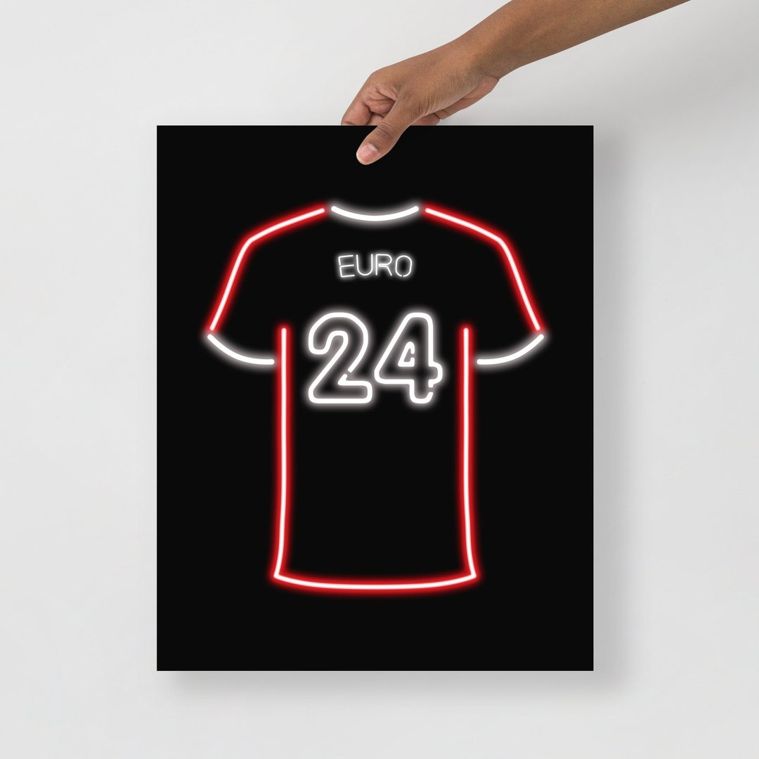 AUSTRIA KIT European Championships 2024 Football Kit Print Neon Sign ...