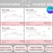 Peach Invoice and Receipt Template, Boho Bill Statement, Cash Payment ...