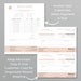 Peach Invoice and Receipt Template, Boho Bill Statement, Cash Payment ...