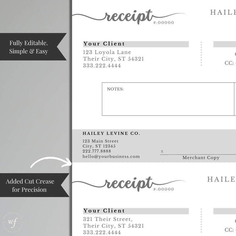 Receipt Template, Small Business Accounting, Bill Statement, Payment ...