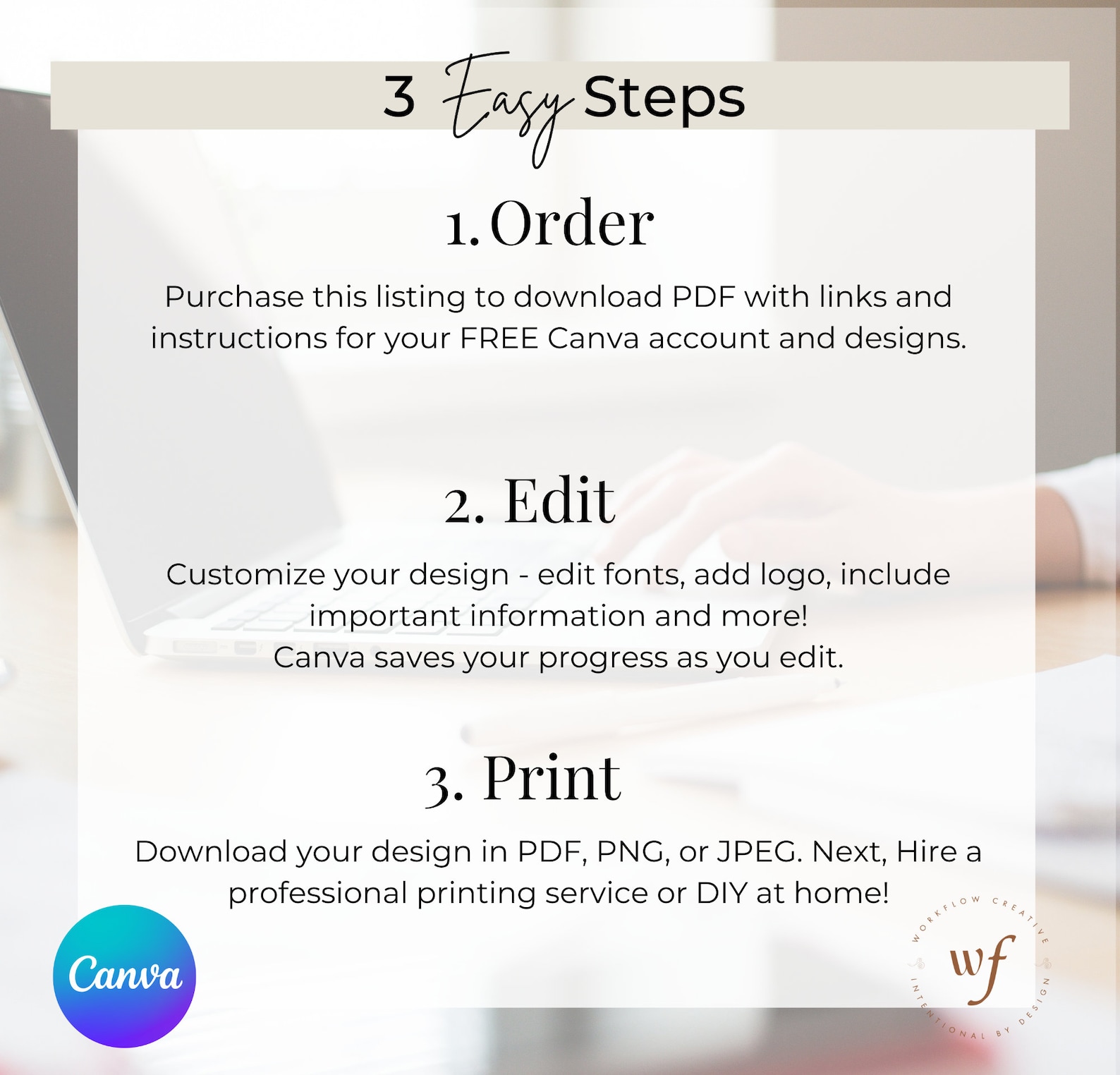 Peach Invoice and Receipt Template, Boho Bill Statement, Cash Payment ...
