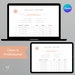 Peach Invoice and Receipt Template, Boho Bill Statement, Cash Payment ...