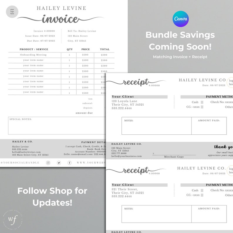 Receipt Template, Small Business Accounting, Bill Statement, Payment ...