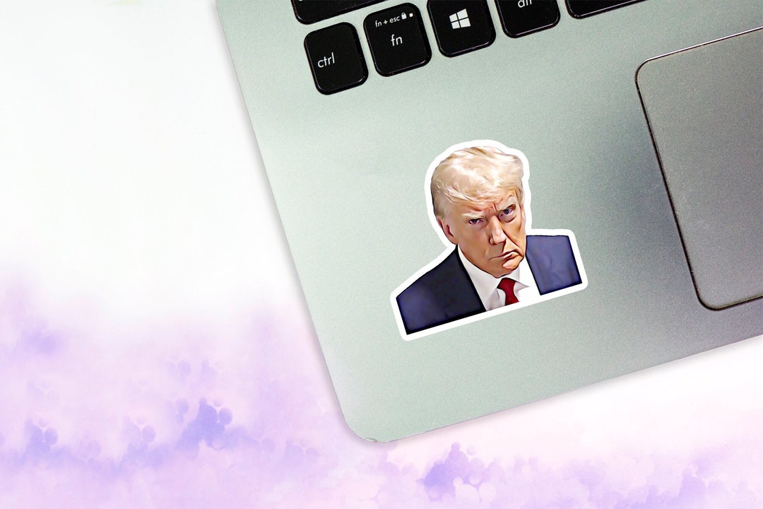 Trump Mugshot Sticker Funny Political Humor & Statement Vinyl Decal - Etsy