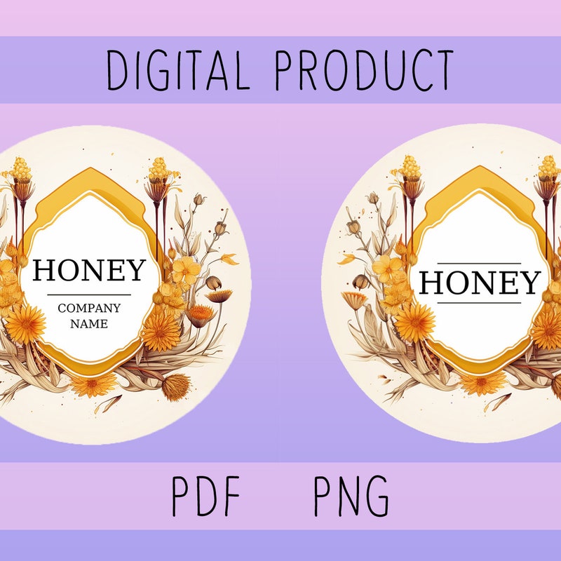 Honey Labels - Etsy