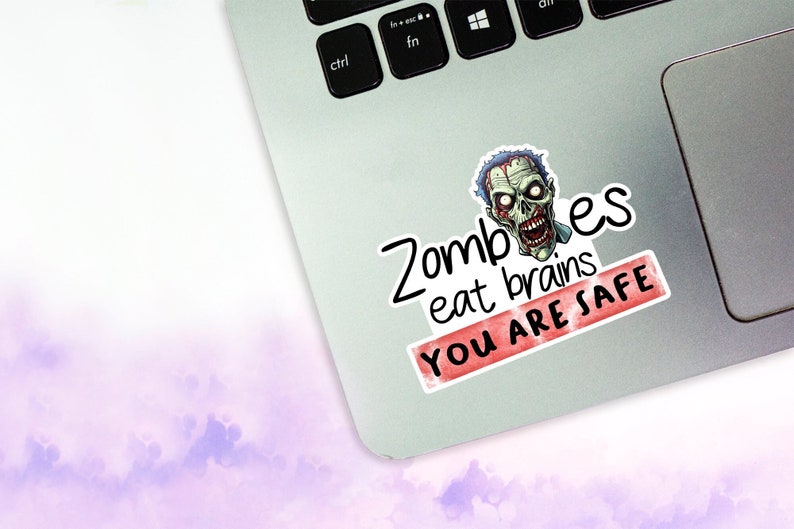 Zombie Meme Sticker, Dark Humor Decal, Sarcastic Quote and Witty Undead ...