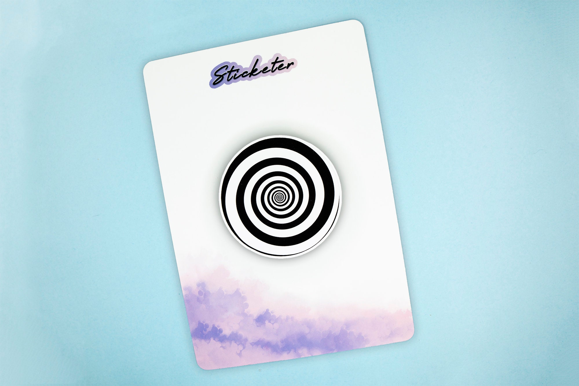 Hypnotic Spiral Optical Illusion Sticker, Prepare for Mind Bending Fun ...