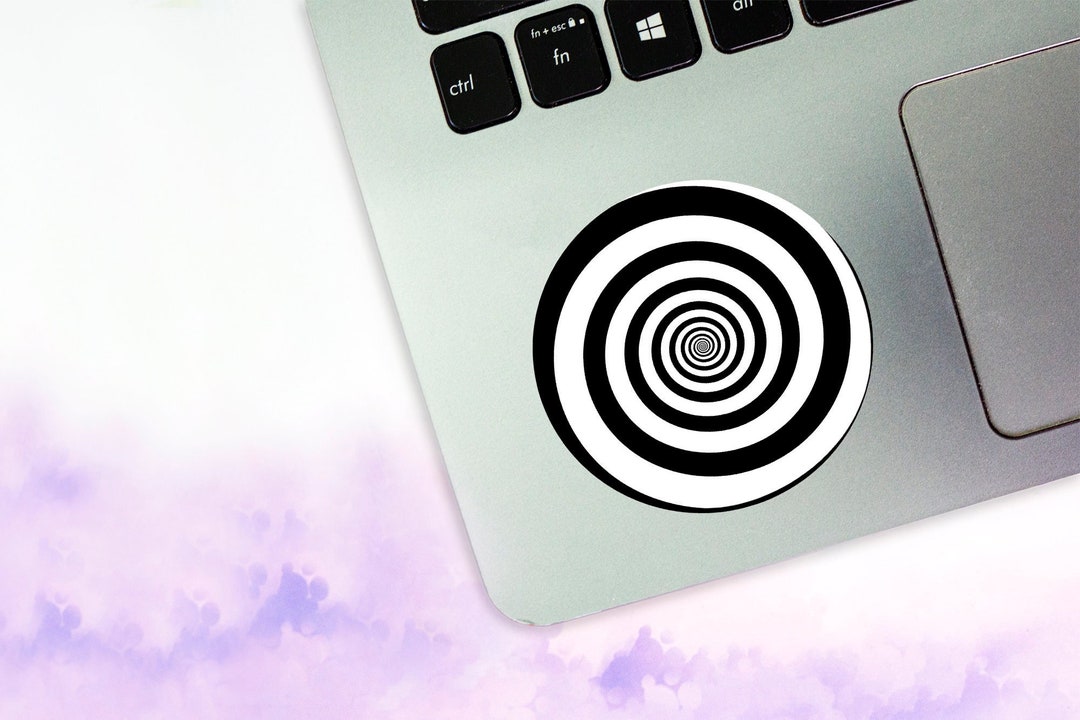 Hypnotic Spiral Optical Illusion Sticker Prepare for - Etsy