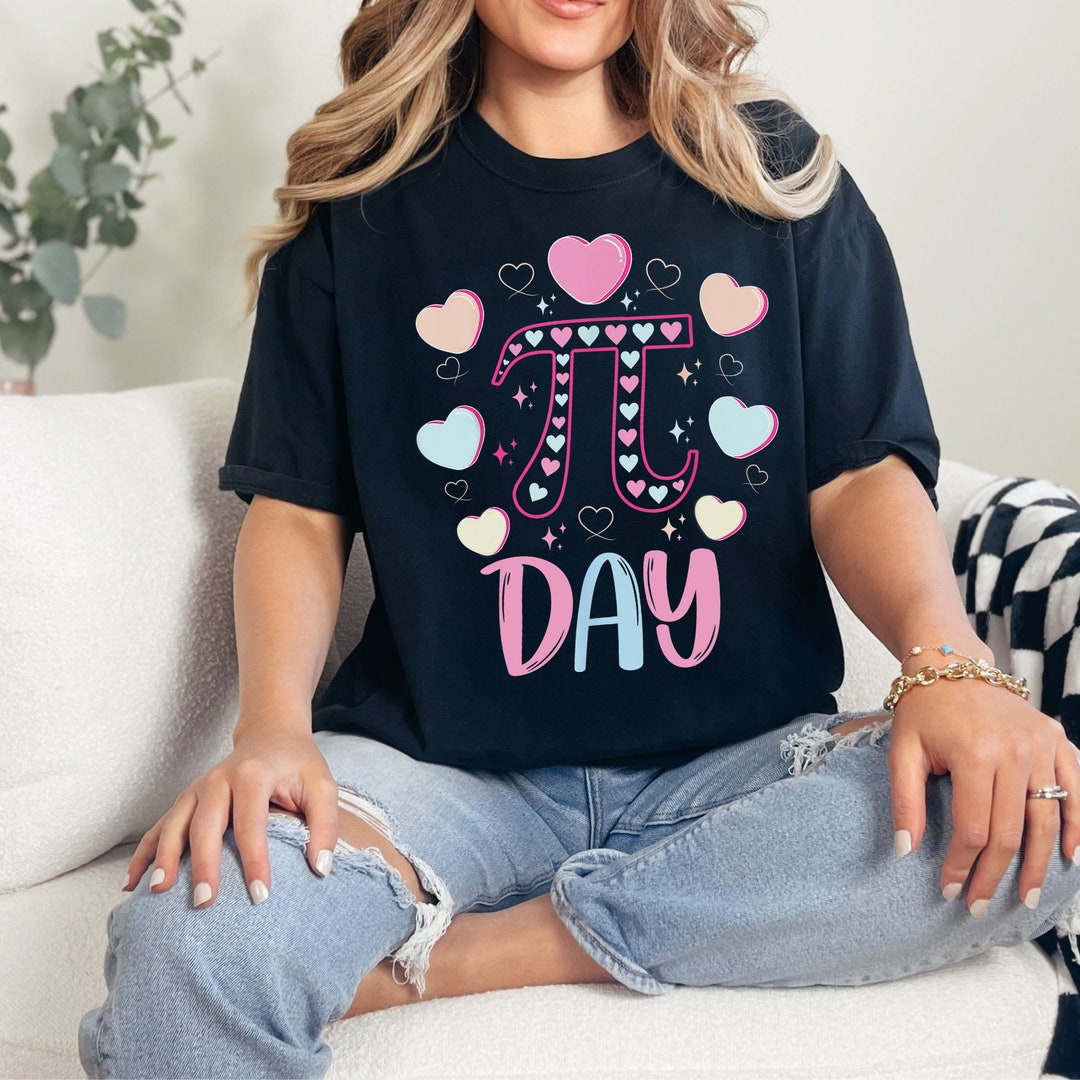 Pi Day 3.14 Shirt, Pi Symbol Shirt, Funny Pi Day Candy Heart Math ...