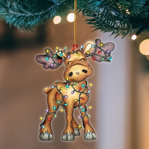 Moose Christmas Decor - Etsy