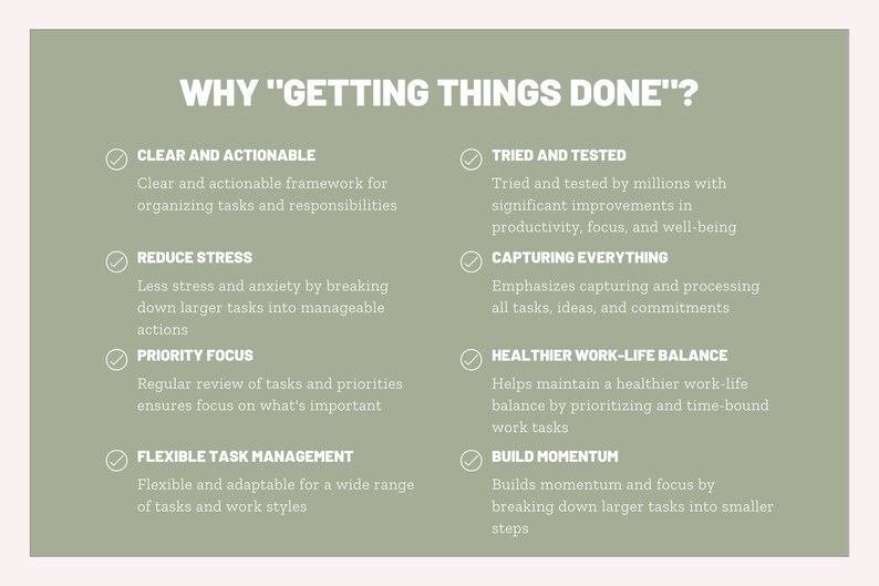 Notion Template Getting Things Done GTD Notion Dashboard - Etsy