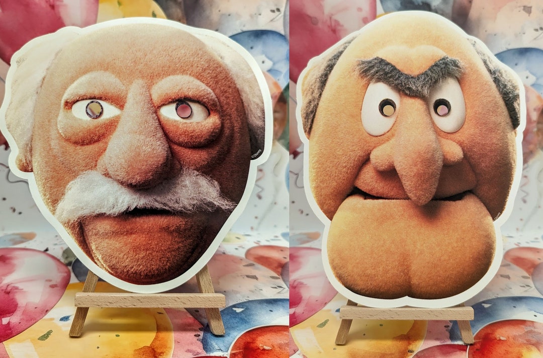 Statler and Waldorf 2D Card Party Mask Twin Pack the Muppets Characters ...