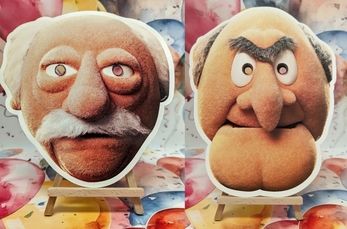 Statler and Waldorf 2D Card Party Mask - Twin Pack - the Muppets ...