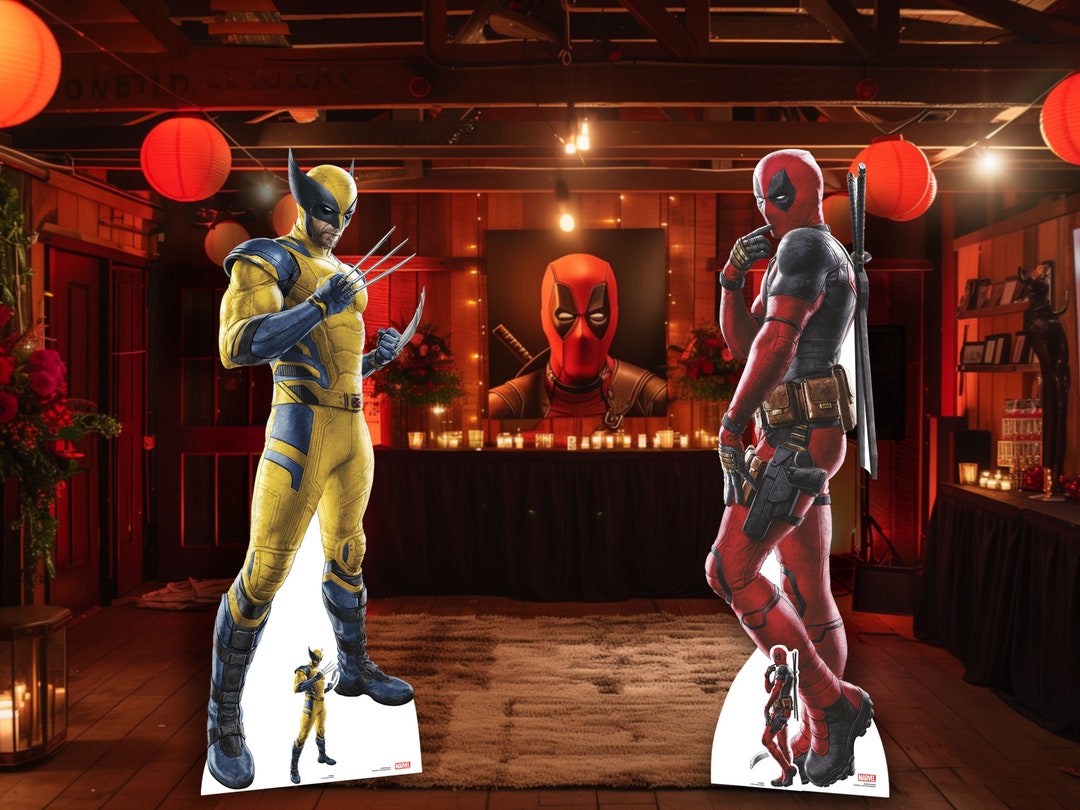 Deadpool & Wolverine Cardboard Cutouts Official Marvel Standees ...