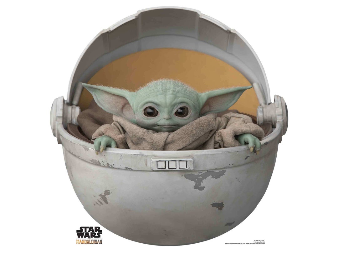 Grogu baby Yoda in the Pod the Mandalorian Lifesize - Etsy