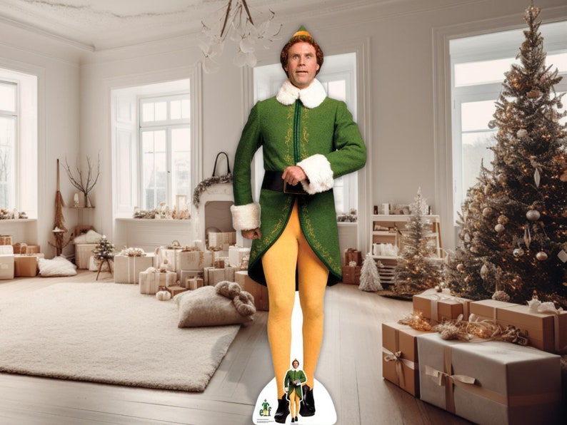Buddy the Christmas Elf Official Cardboard Cutout With Free Mini ...