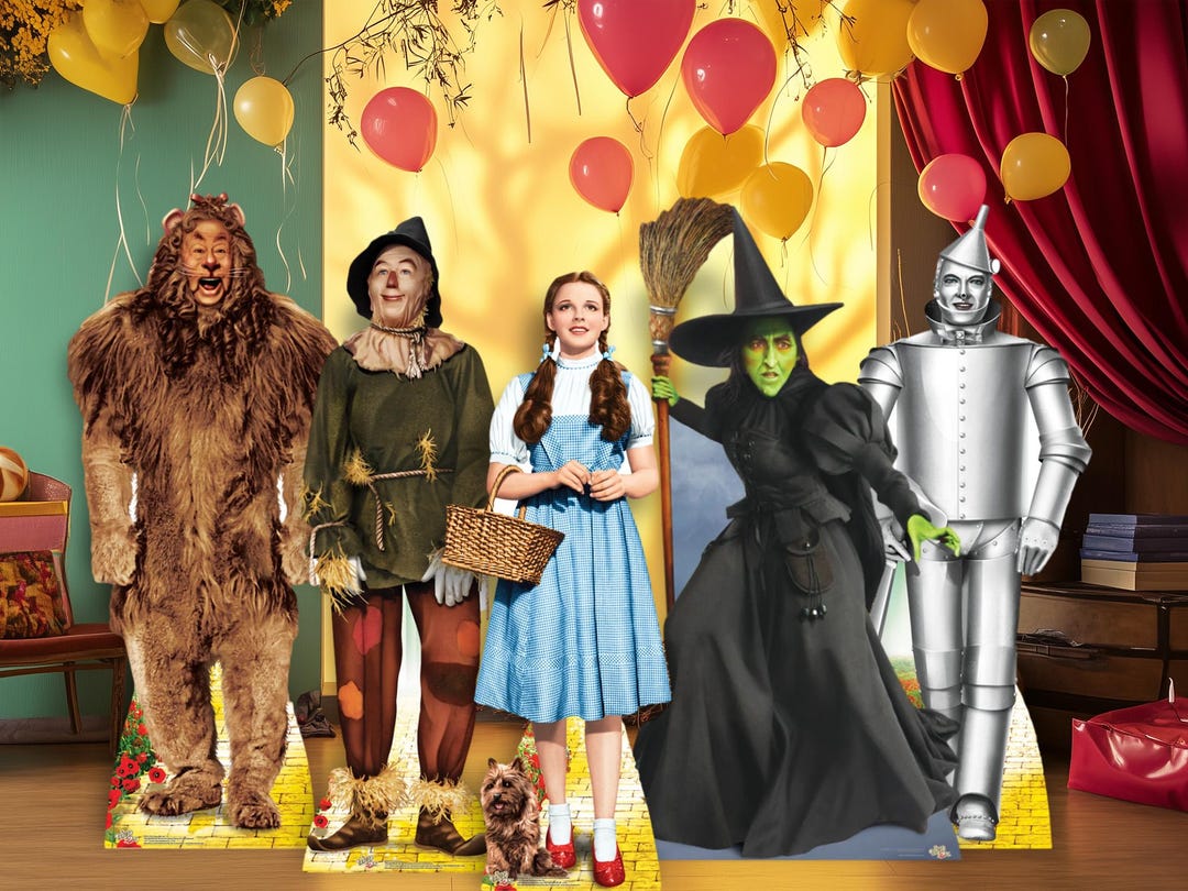 Wizard of Oz Cardboard Cutouts Official Licensed Standees Decorations ...