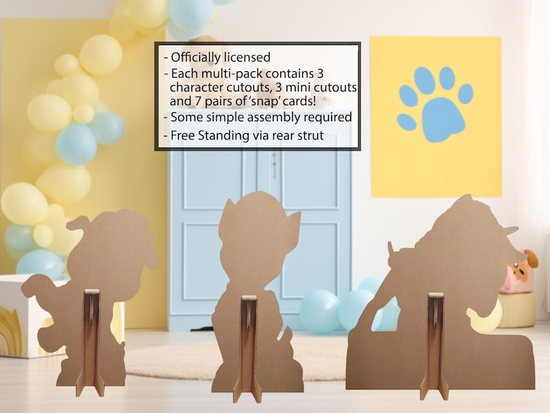Paw Patrol Multi Pack Cardboard Cutouts Official Licensed Standees ...