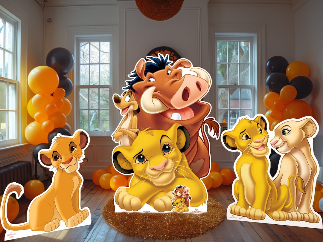 Lion King Cardboard Cutouts Official Standees Decorations Party Props ...