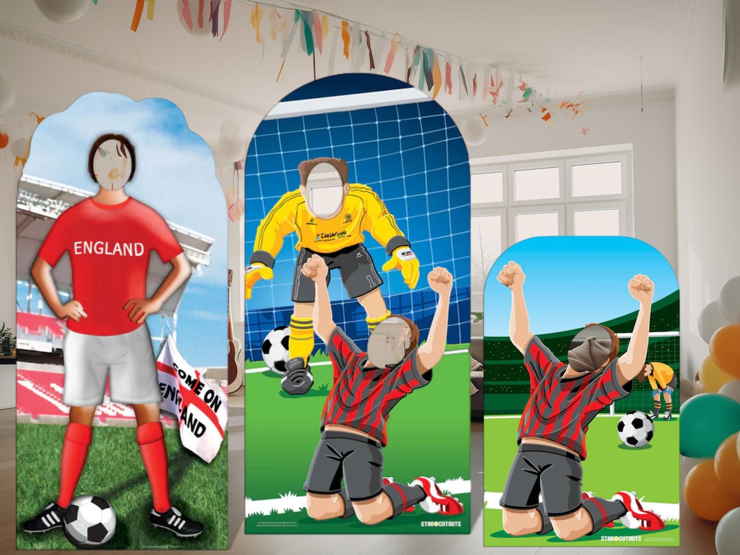 Football Party Stand in Cardboard Cutouts - Pose for Photos Great for ...