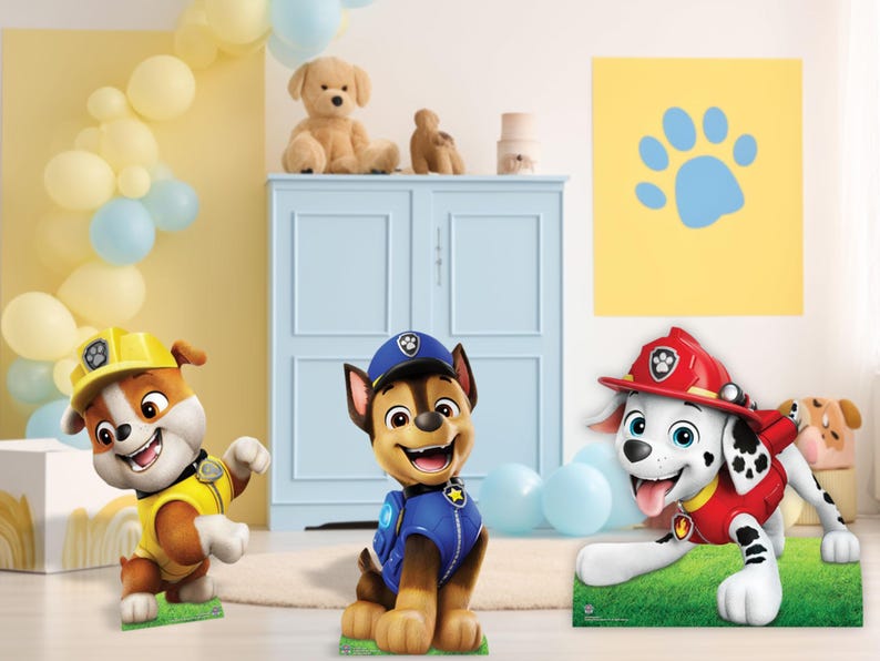 Paw Patrol Multi Pack Cardboard Cutouts Official Licensed Standees ...