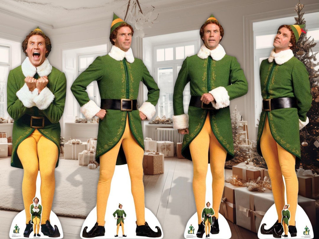 Buddy the Christmas Elf Official Cardboard Cutout With Free Mini ...