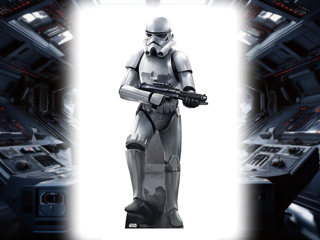 Stormtrooper Battle Pose Star Wars Lifesize Cardboard Cutout Decoration Party Event Standee ...