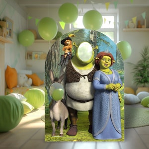 Shrek Cardboard Cutouts Official Standees Decorations Party Props ...