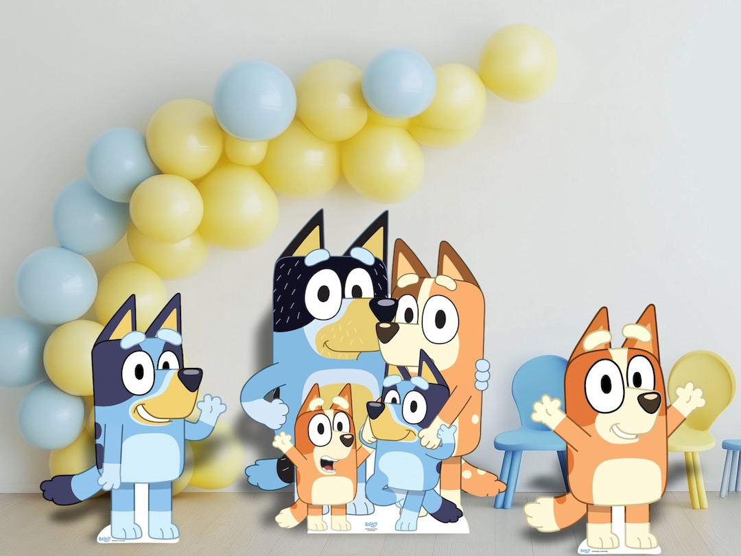 Bluey Cardboard Cutouts Official Licensed Heeler Family Standees ...