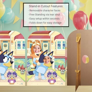 Bluey Stand-in Cardboard Cutouts Official Licensed Standees Decorations ...