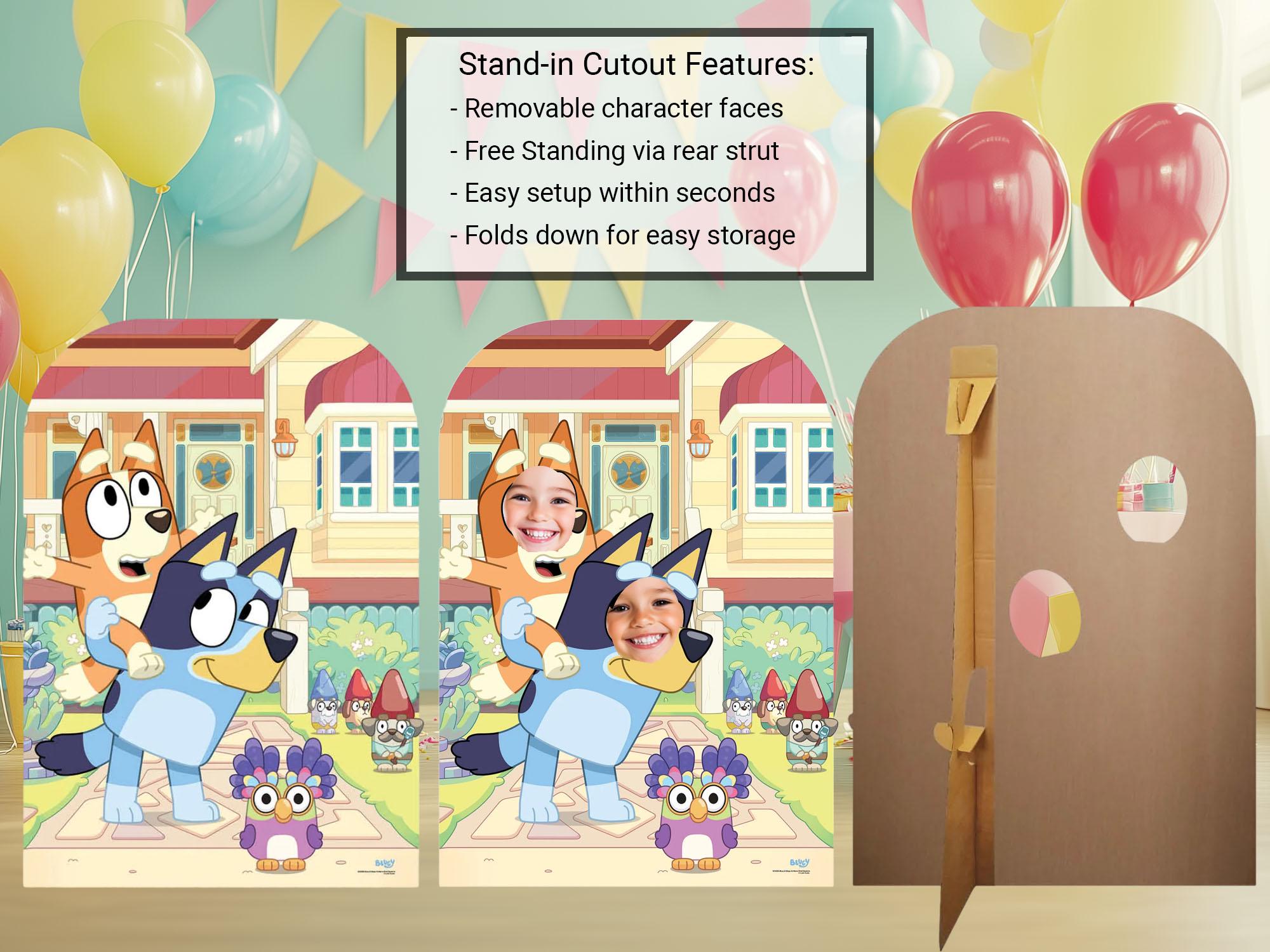 Bluey Stand-in Cardboard Cutouts Official Licensed Standees Decorations ...