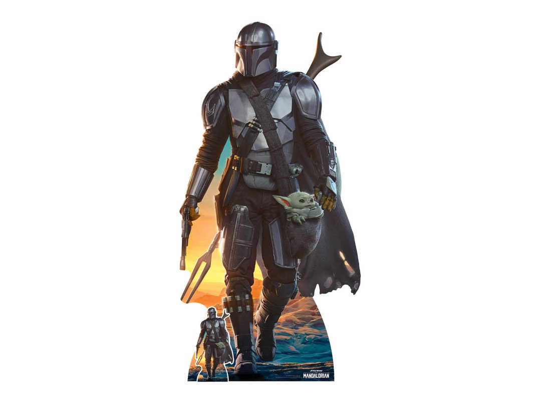 The Mandalorian and the Child Grogu Lifesize Cardboard Cutout - Etsy