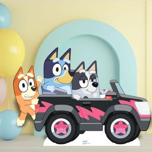 Bluey Cardboard Cutouts Official Licensed Heeler Family Standees ...