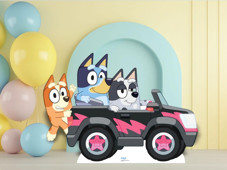 Bluey Cardboard Cutouts Official Licensed Heeler Family Standees ...
