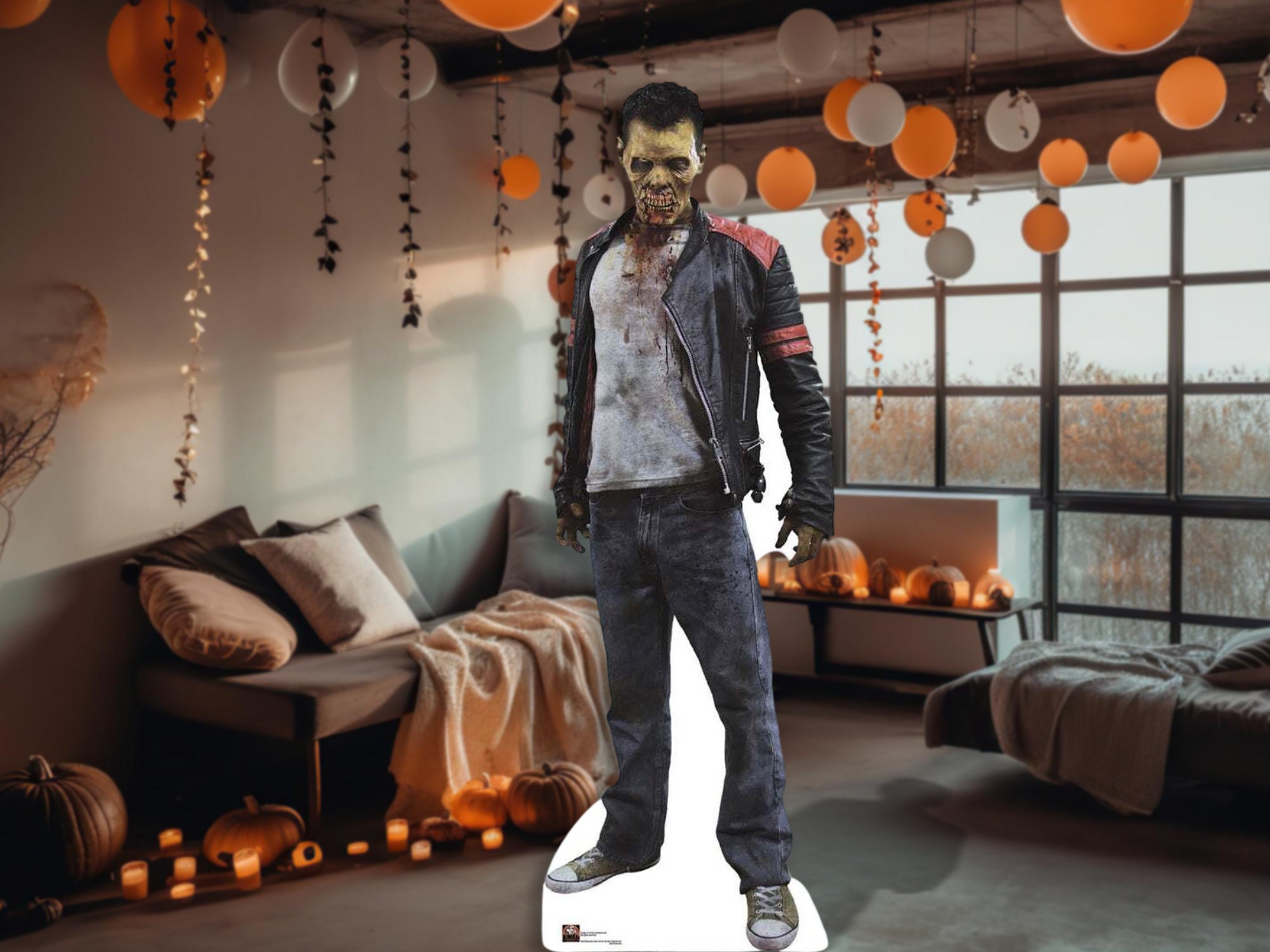 Zombie Lifesize Cardboard Cutout Scary Halloween Standee - Etsy