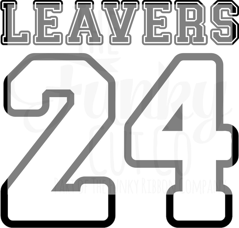 Leavers 24 Graphic Cut File SVG - Etsy UK