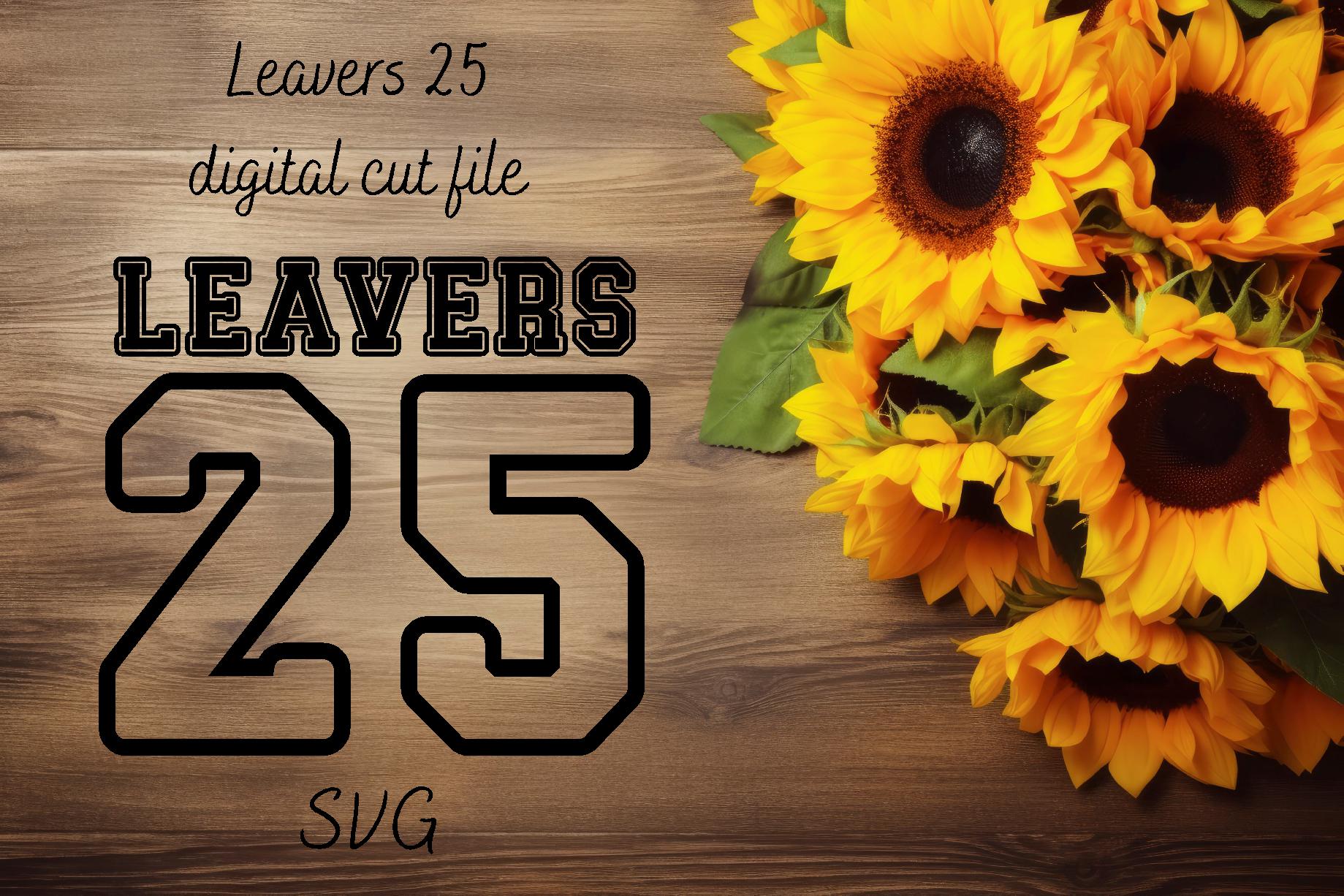 Leavers 25 Graphic Cut File SVG - Etsy UK