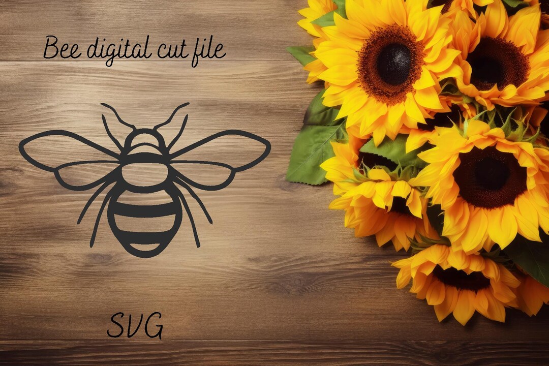 Bee Digital Laser Cut File - Etsy
