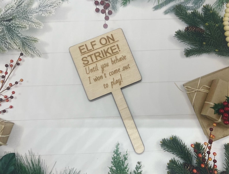 Elf Prop Strike Sign Digital Cut File - Etsy