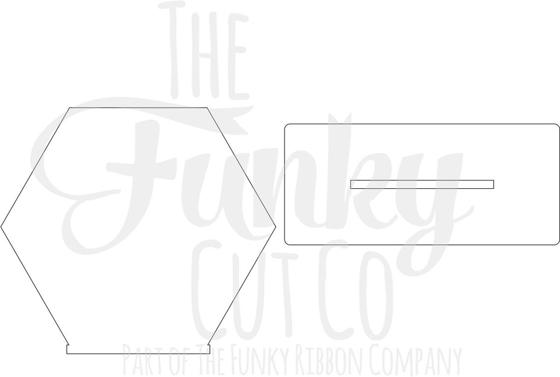 Hexagonal Display Stand Cut File - Etsy