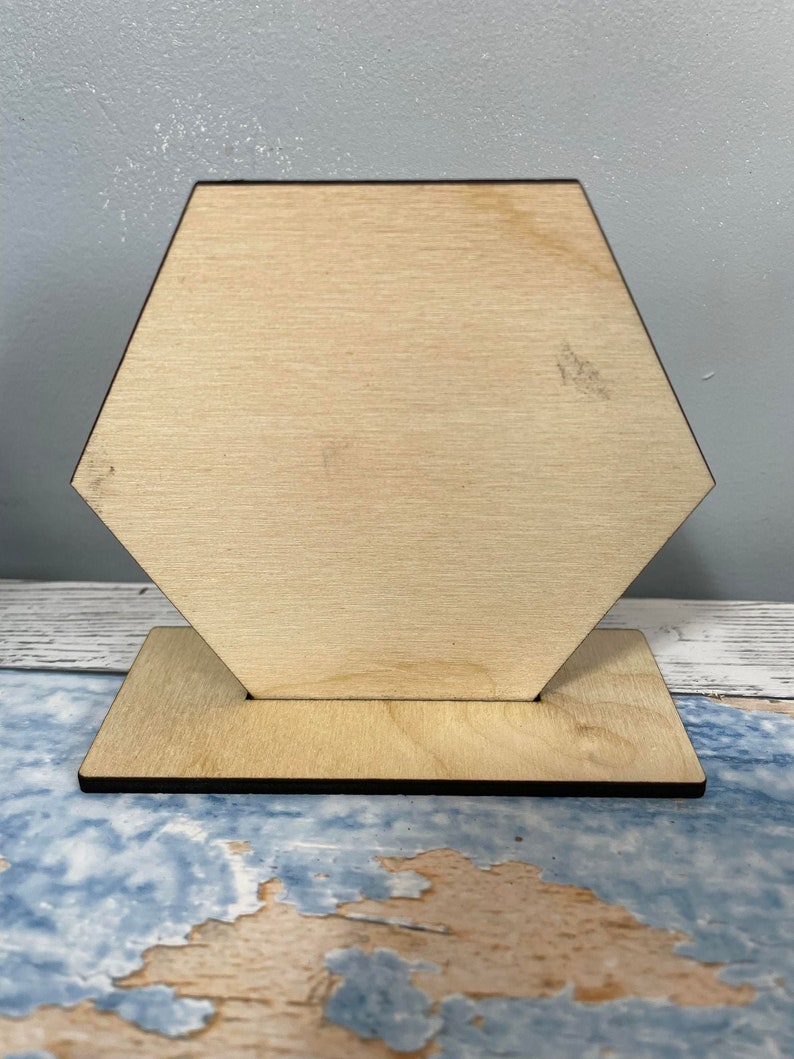 Hexagonal Display Stand Cut File - Etsy